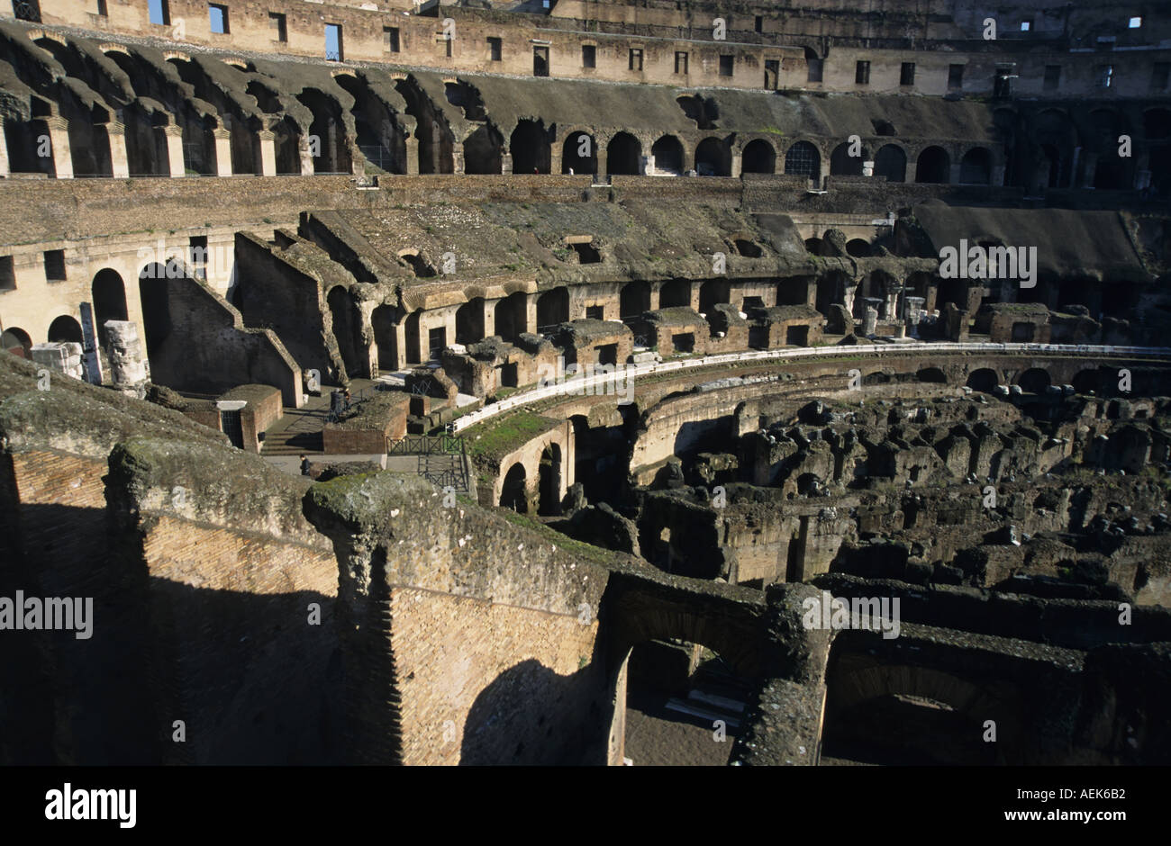 Italy Rome Inside The Coliseum Stock Photo - Alamy