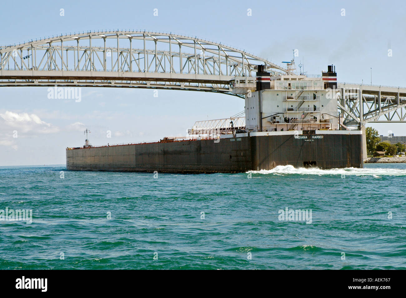 International and domestic Freighter Shipping on the St Clair River at ...