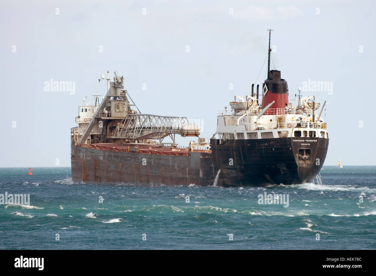 International and domestic Freighter Shipping on the St Clair River at ...