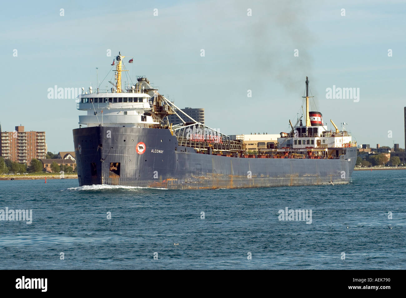 International and domestic Freighter Shipping on the St Clair River at ...