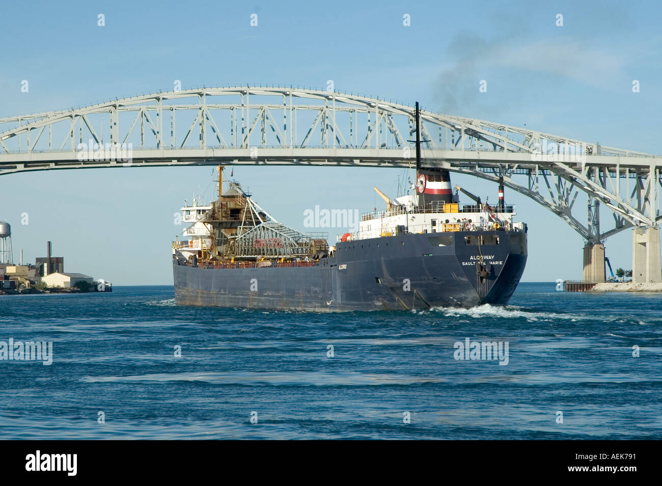 International and domestic Freighter Shipping on the St Clair River at ...