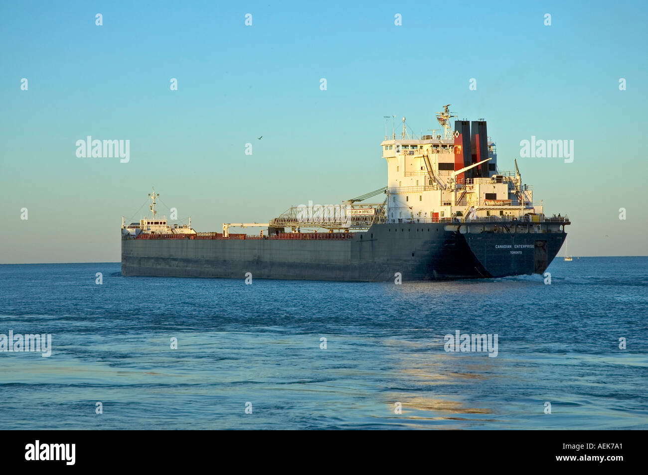 International and domestic Freighter Shipping on the St Clair River at ...
