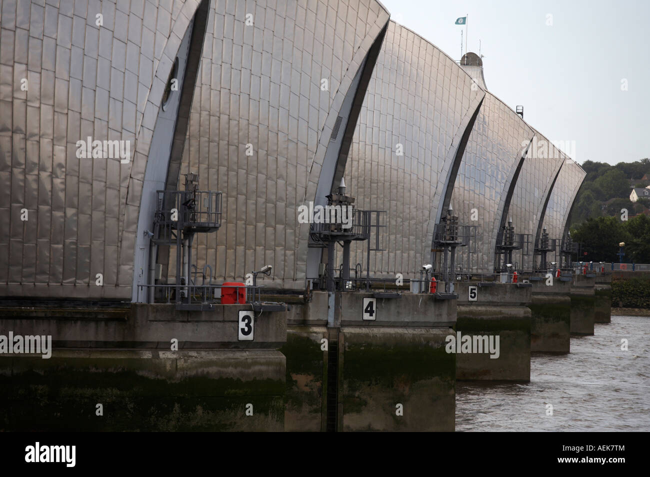 Thames Flood Barrier London England Stock Photo - Alamy