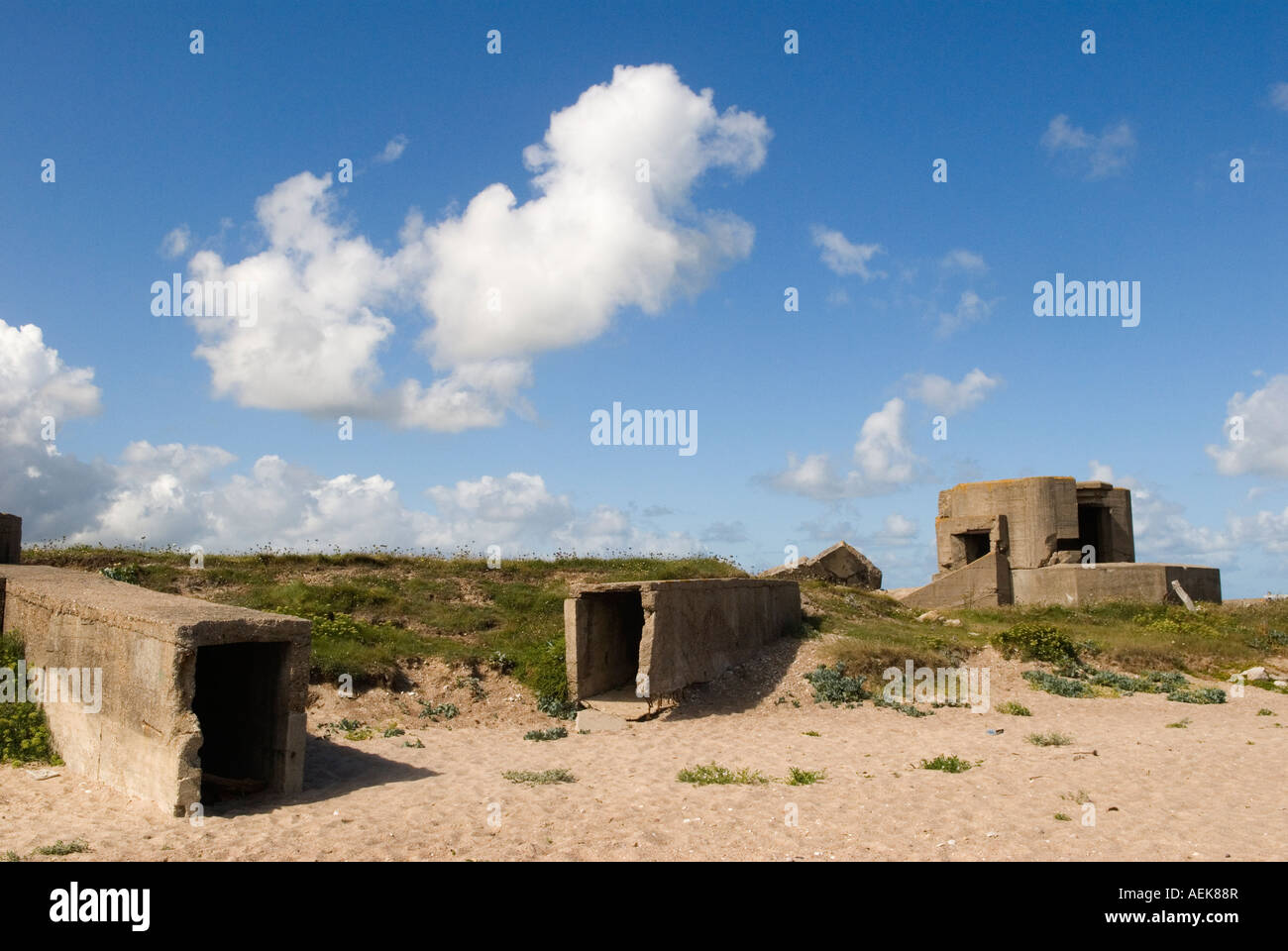 Ruined blockhaus blockhouse barfleur normandy la pointe de neville ...