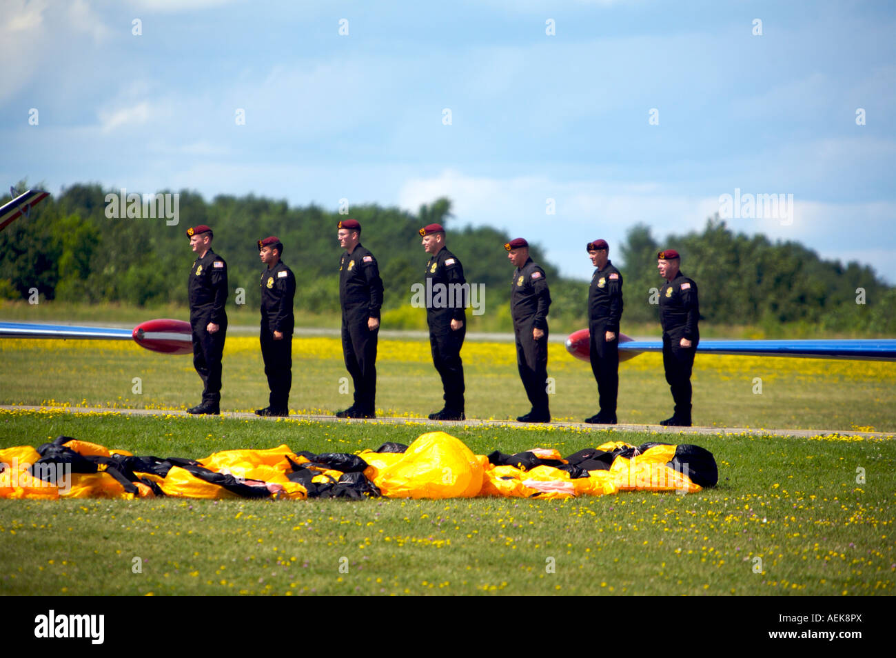 US Army Parachute Team the Golden Knights Stock Photo - Alamy