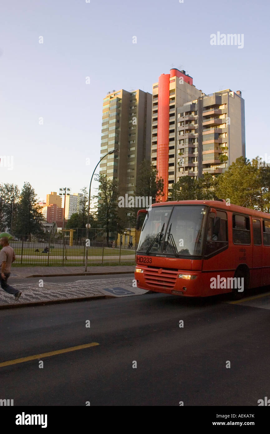 Public transportation - Express Bus system in Curitiba, Brazil Stock ...
