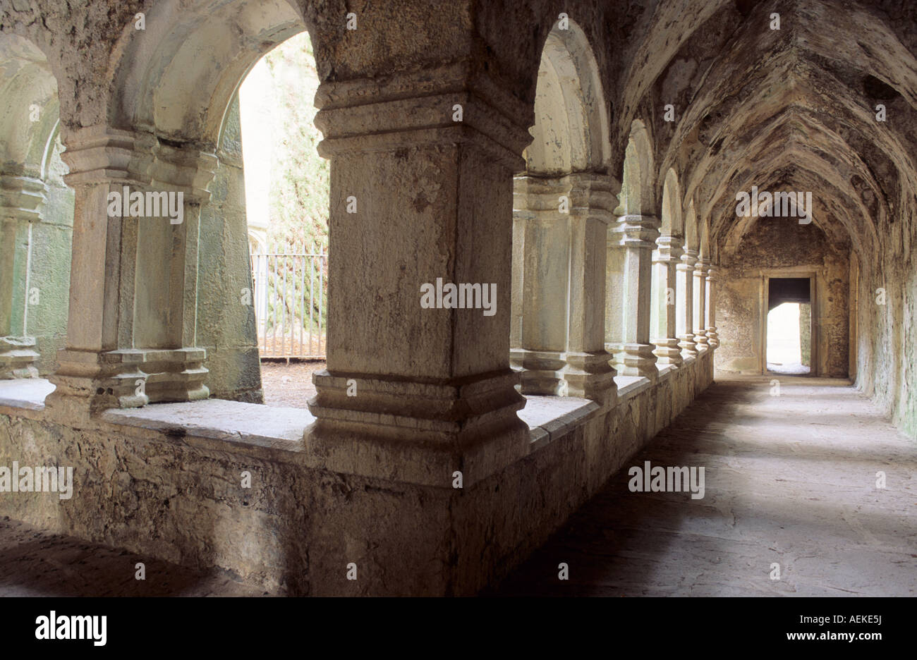 Muckross Friary Killarney County Kerry medieval cloisters Eire Ireland ...