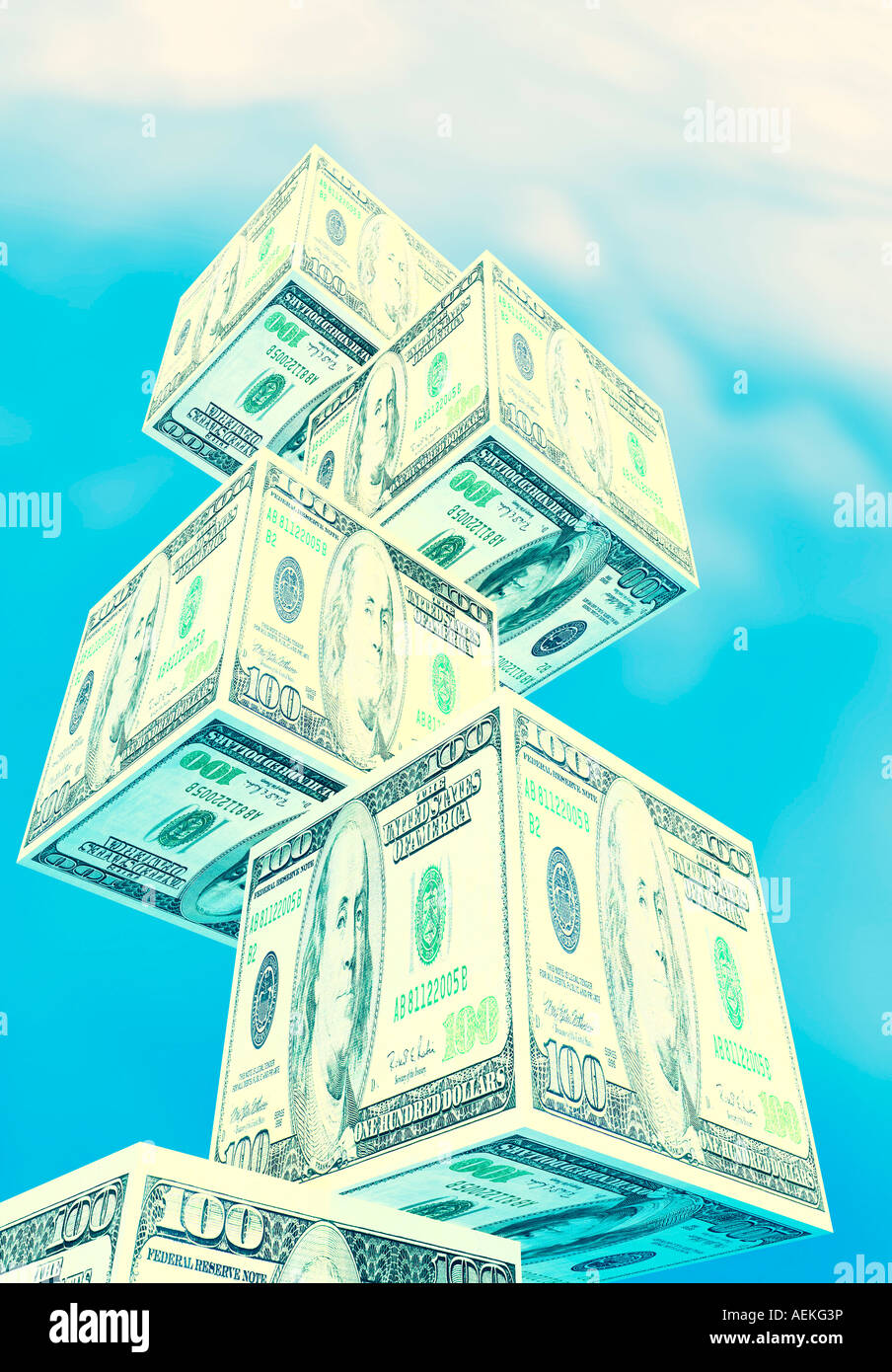 US dollar cubes Stock Photo - Alamy