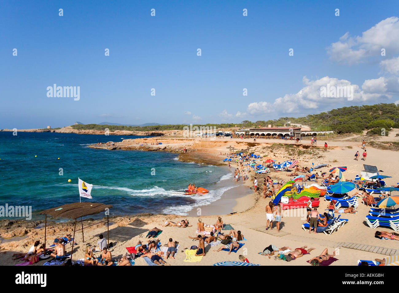 Cala Comte Ibiza Balearic Islands Spain Stock Photo - Alamy