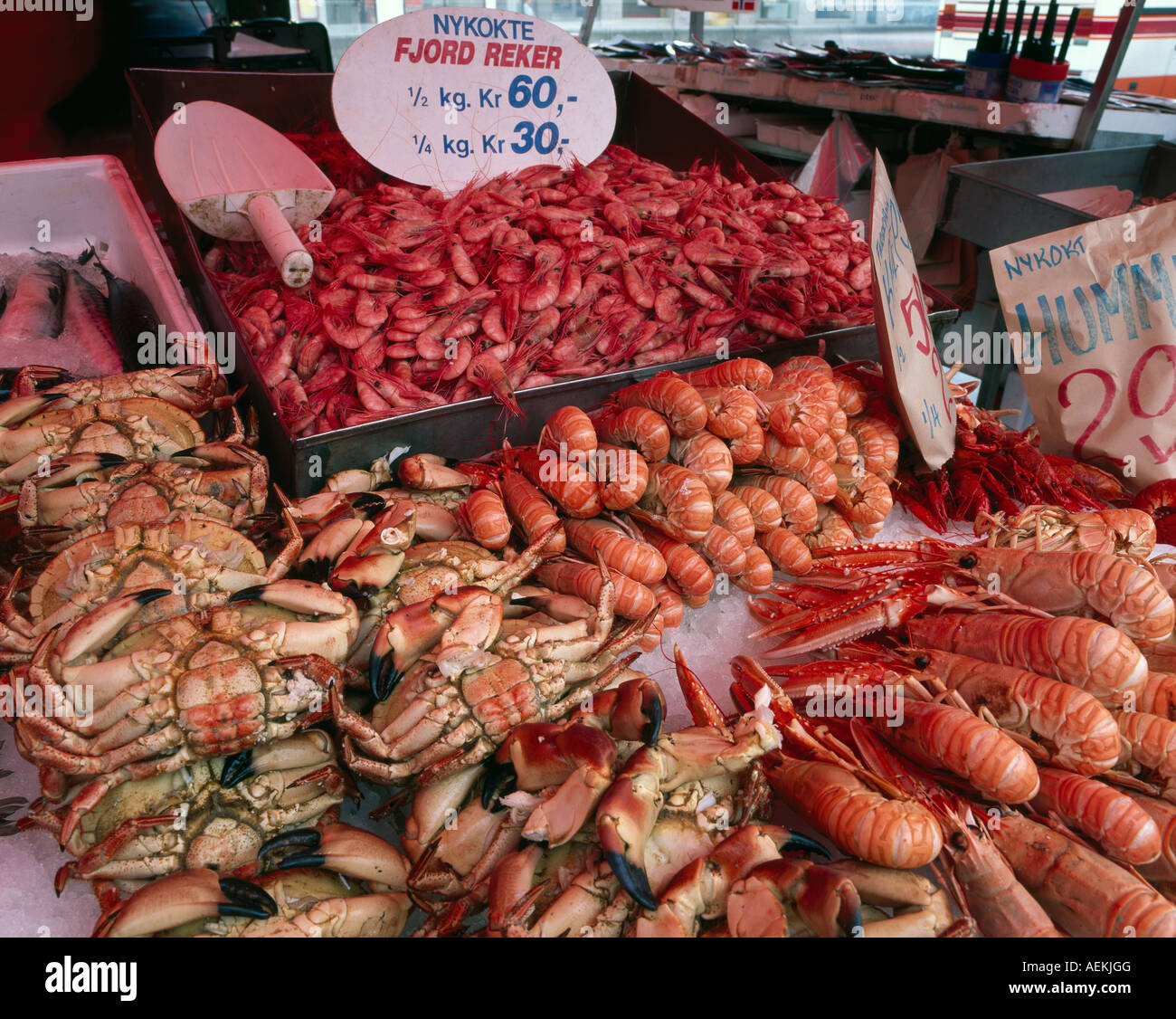 Fish Market, Bergen, Hordaland, Norway Stock Photo - Alamy