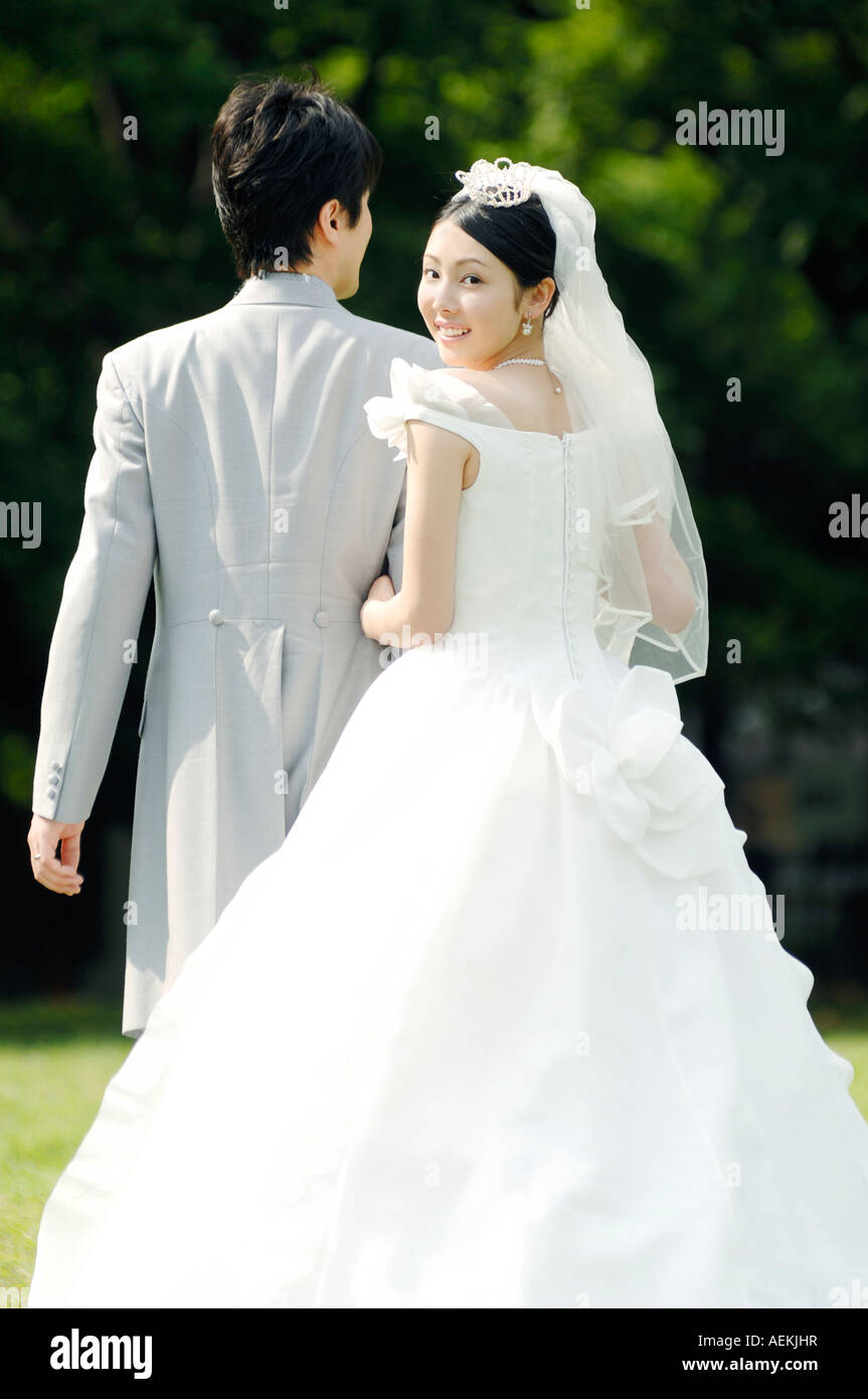 Bridegroom and bride Stock Photo - Alamy