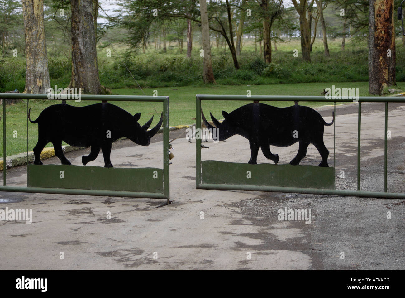 Entrance Gates to Lake Nakuru Game Reserve Kenya Stock Photo - Alamy