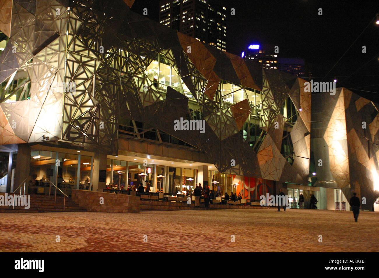 Federation Square in Melbourne Stock Photo - Alamy