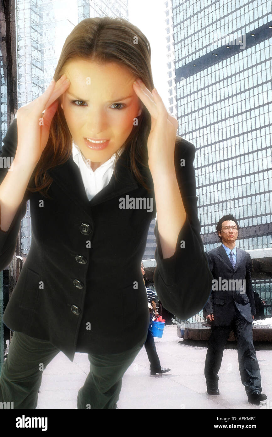 Society stressed out hi-res stock photography and images - Alamy