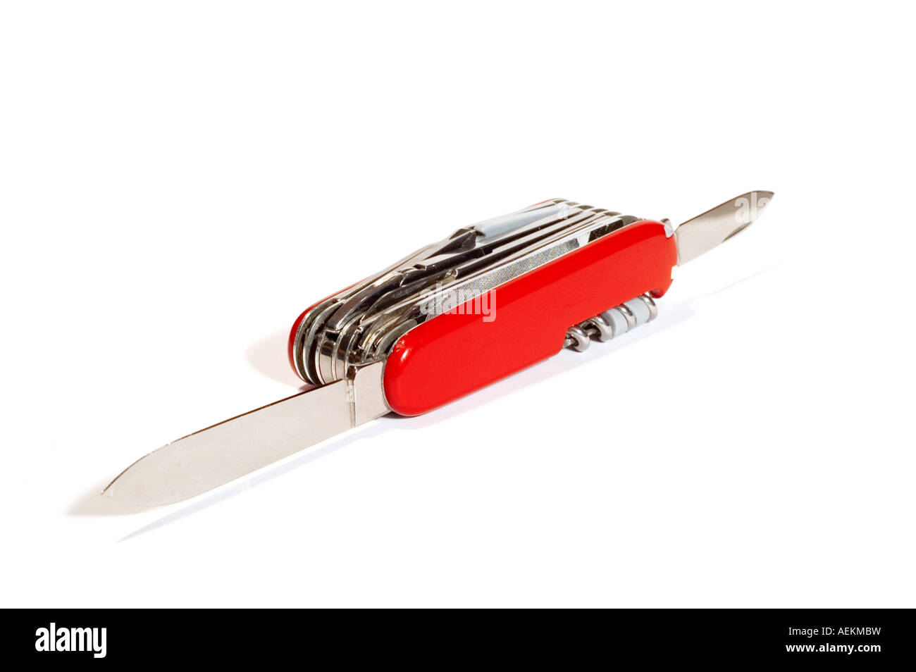 series object on white isolated fnife blade Stock Photo - Alamy