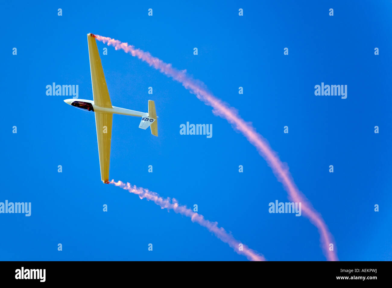 The S-1 Swift aerobatic glider display at Dunsfold Surrey UK 2007 Stock ...