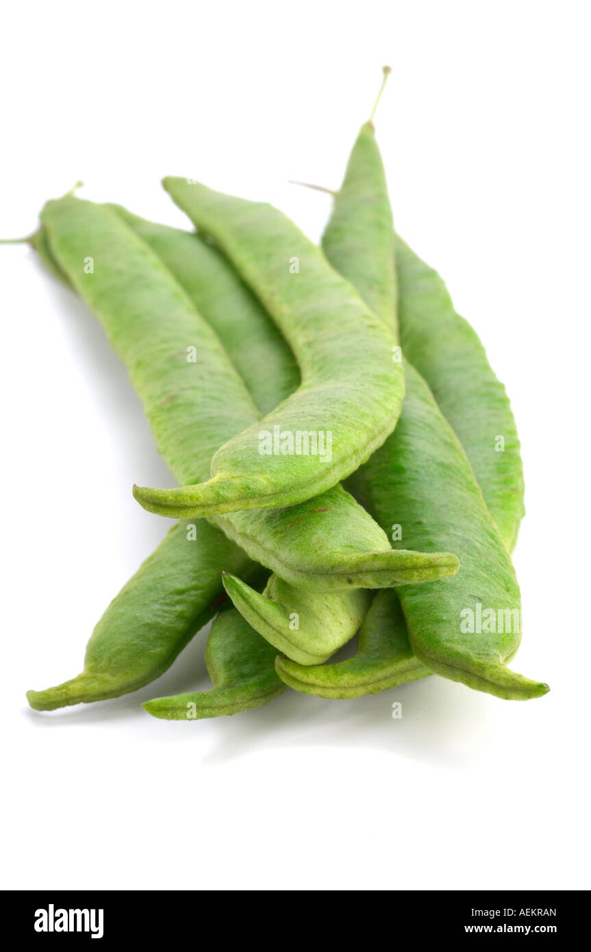 Organic Runner Beans Stock Photo - Alamy