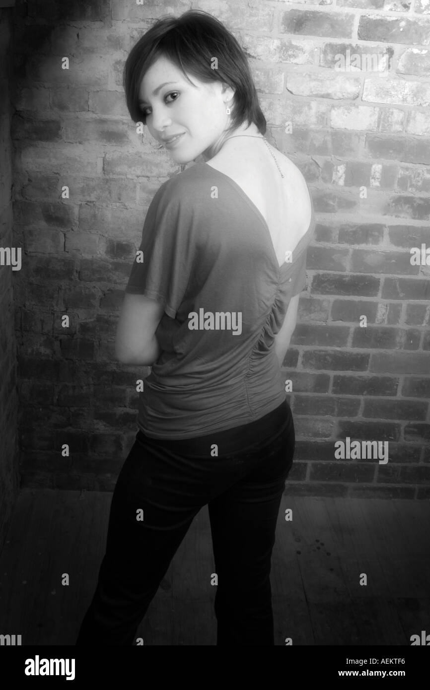 Beauty shots of models Black and White Stock Photos & Images - Alamy