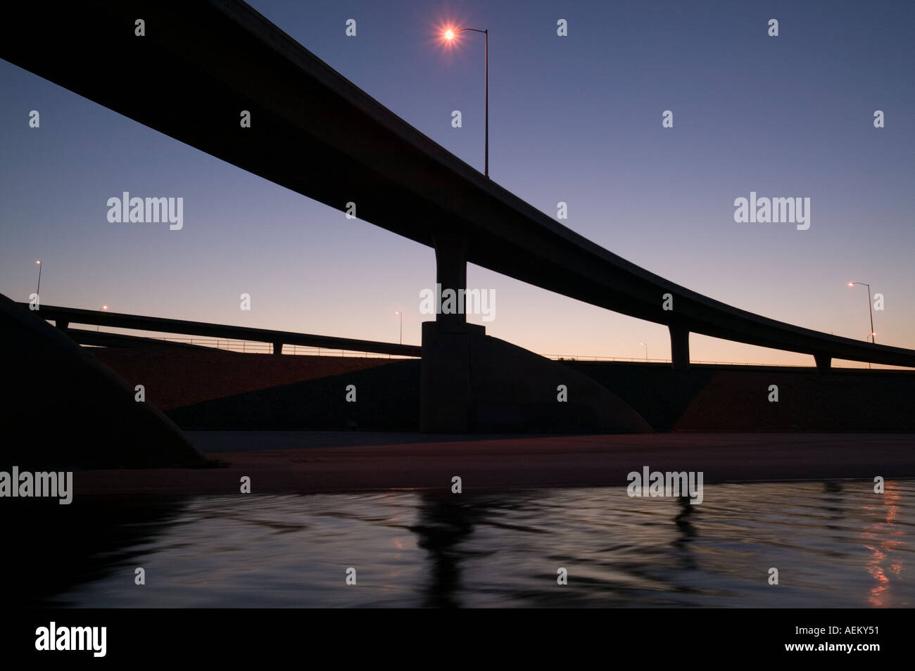 Los angeles freeway interchange hi-res stock photography and images - Alamy