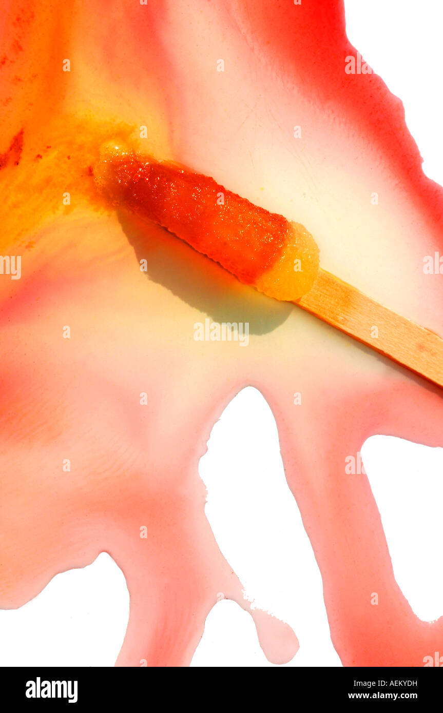Melting Icey Lolly Stock Photo - Alamy