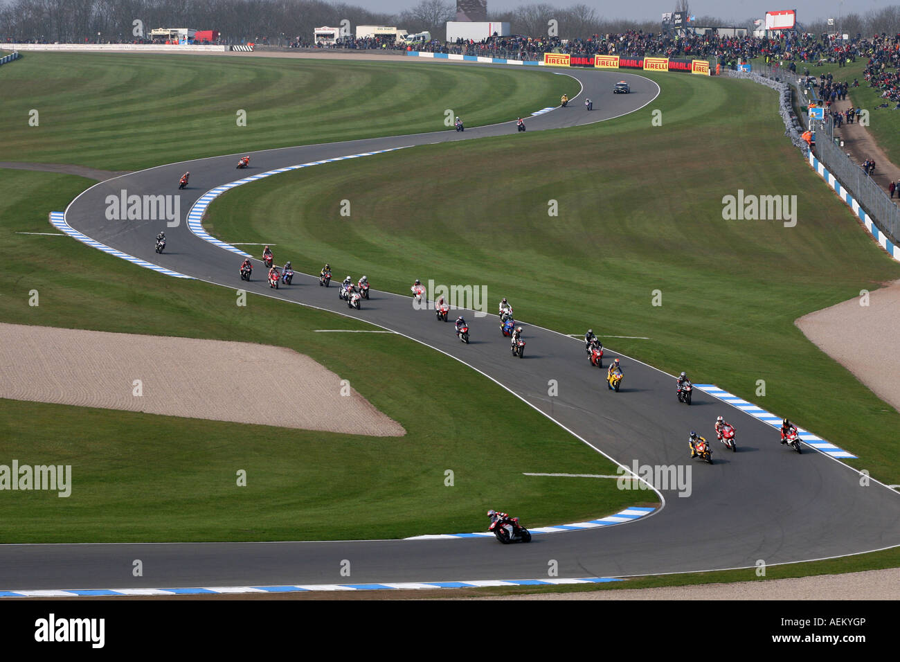 Fans watch the action SBK World Superbike Championship Stock Photo - Alamy