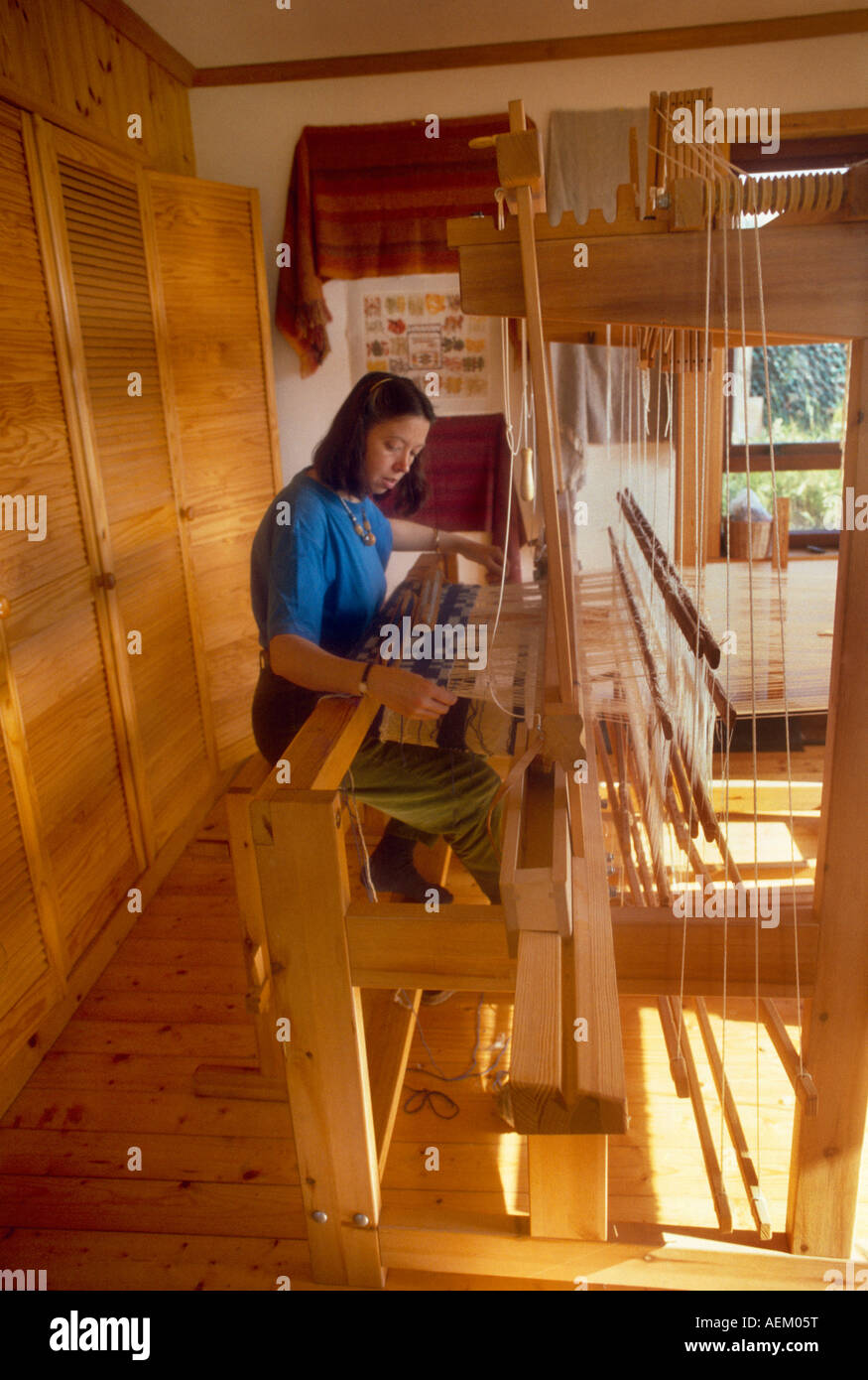 Foula Shetlands Scotland Weaving Box Loom Stock Photo - Alamy