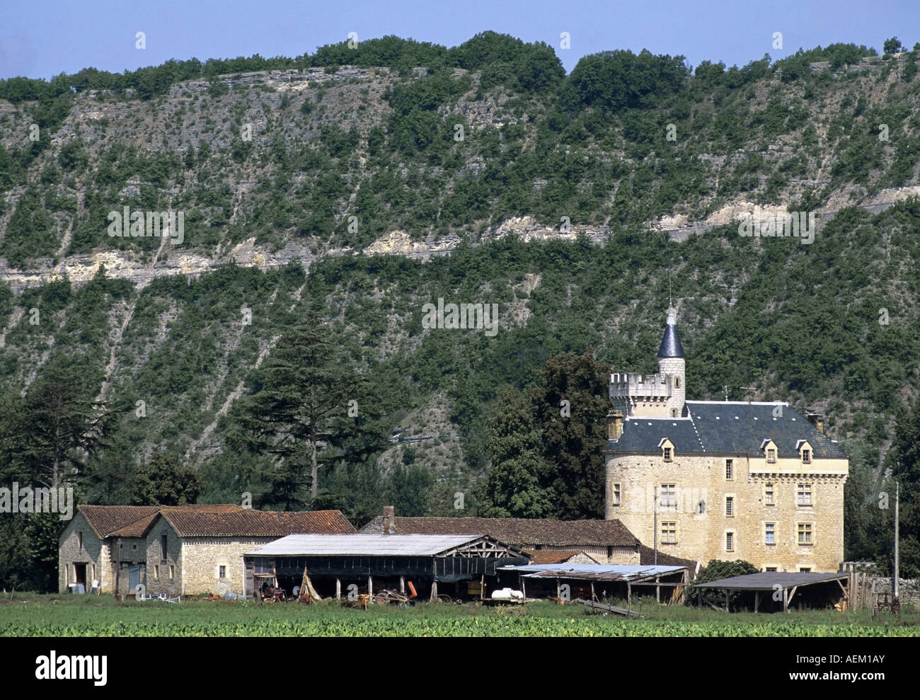 france lot chateau de langie Stock Photo - Alamy