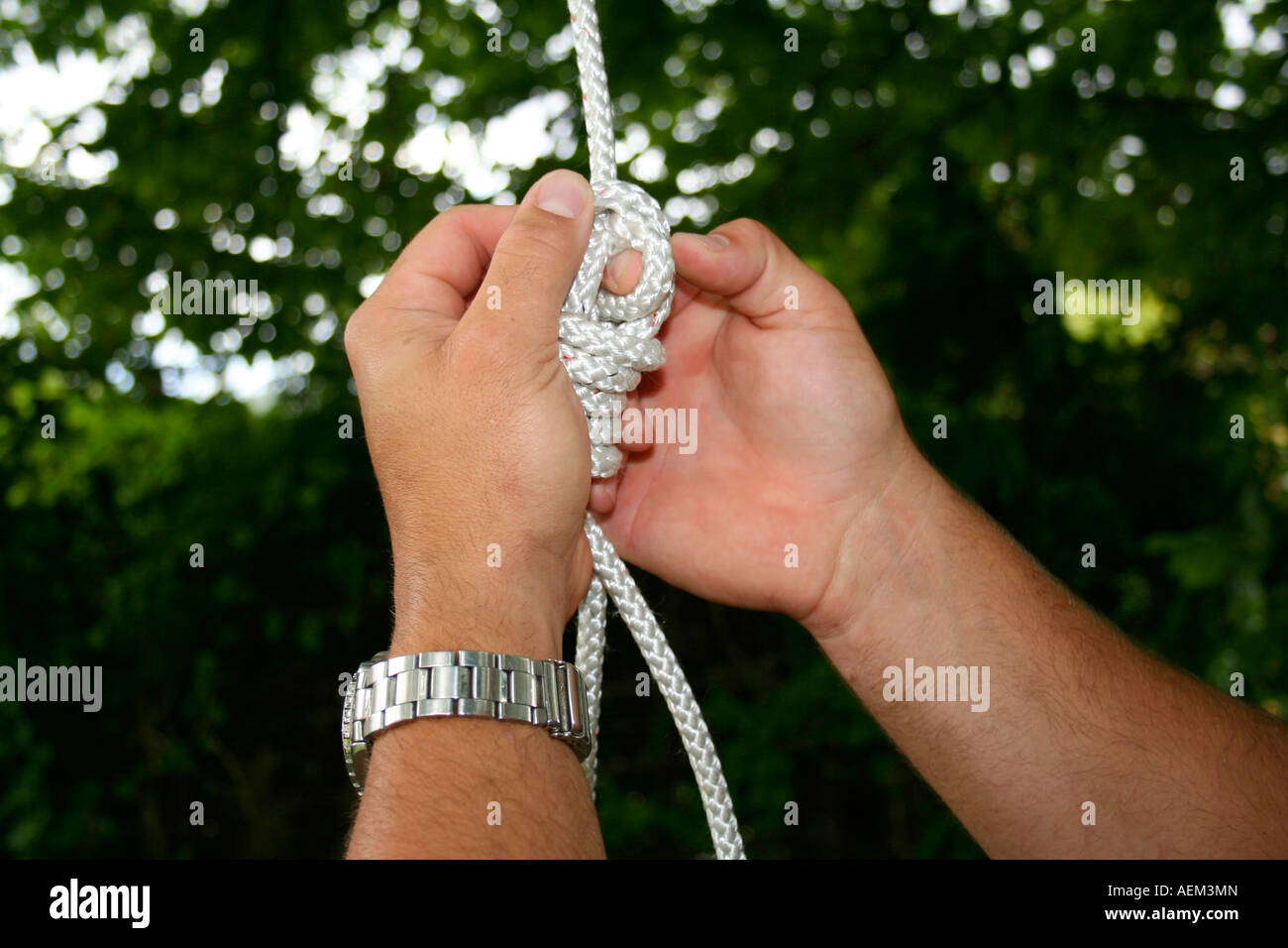 Rope noose hanging from tree hi-res stock photography and images - Alamy