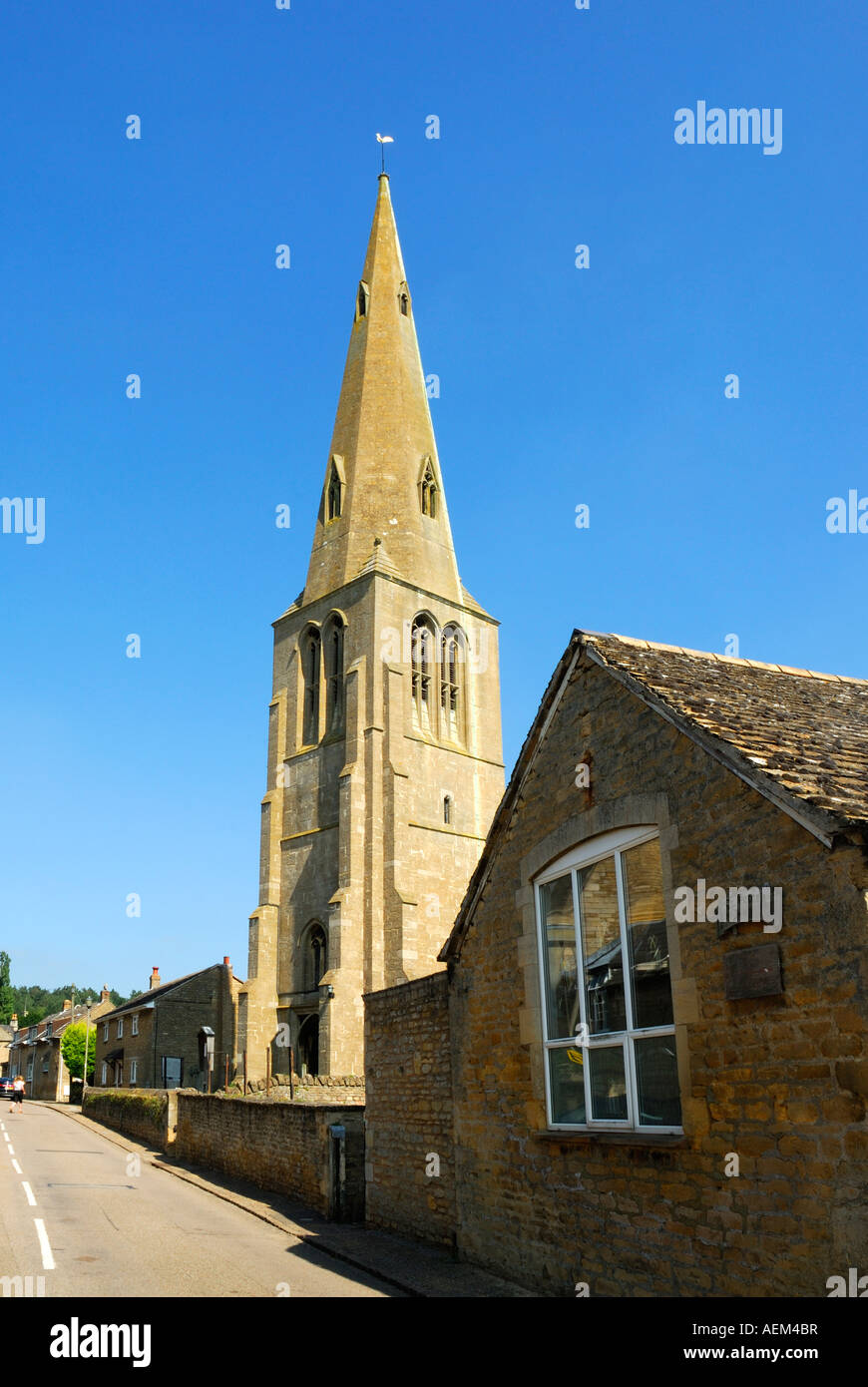 Church of St Peter Stanion Northamptonshire England Stock Photo - Alamy