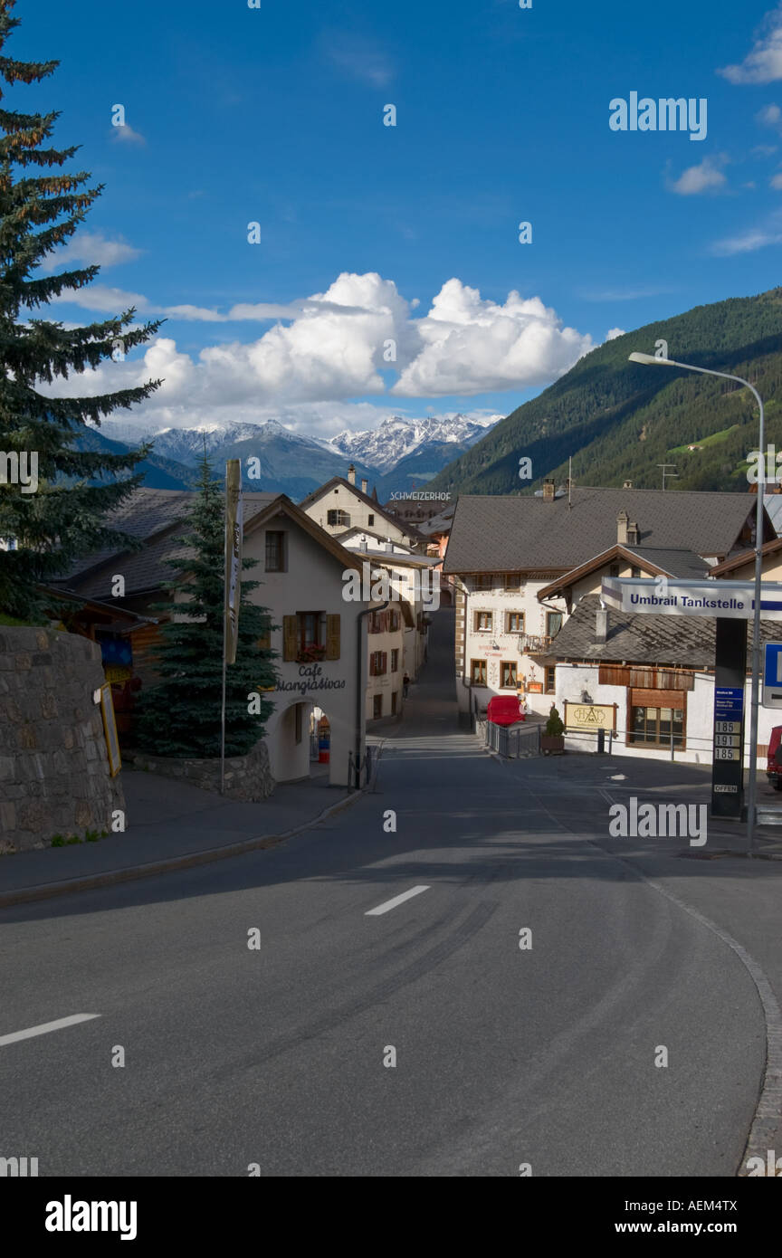 Small town Mustair in Switzerland Stock Photo - Alamy