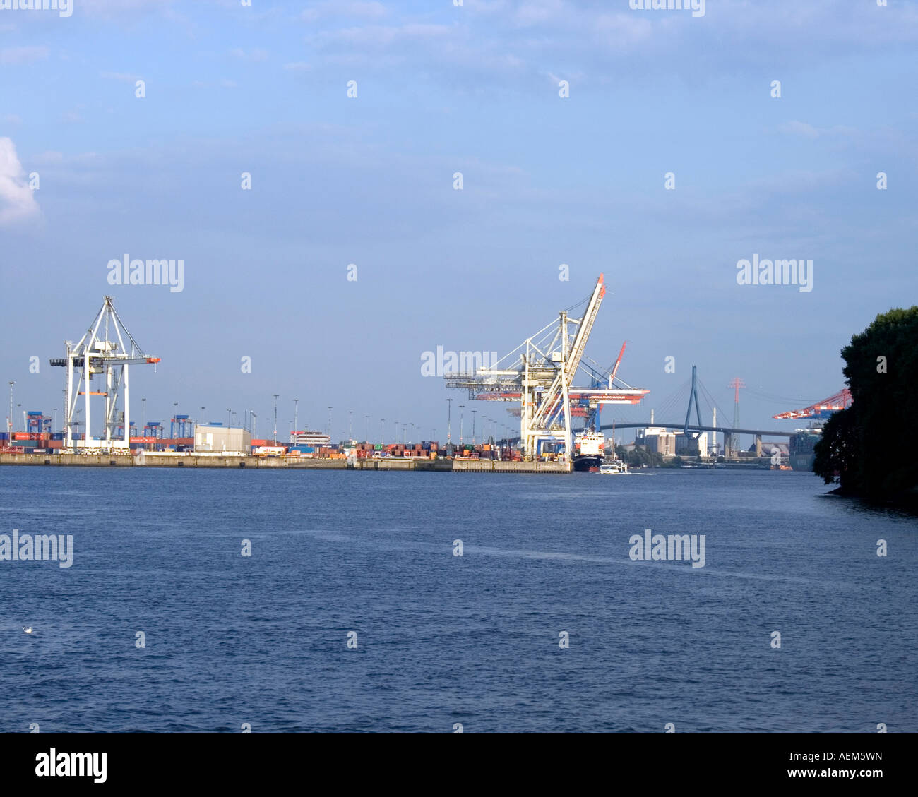 Burchardkai Container terminal Stock Photo - Alamy