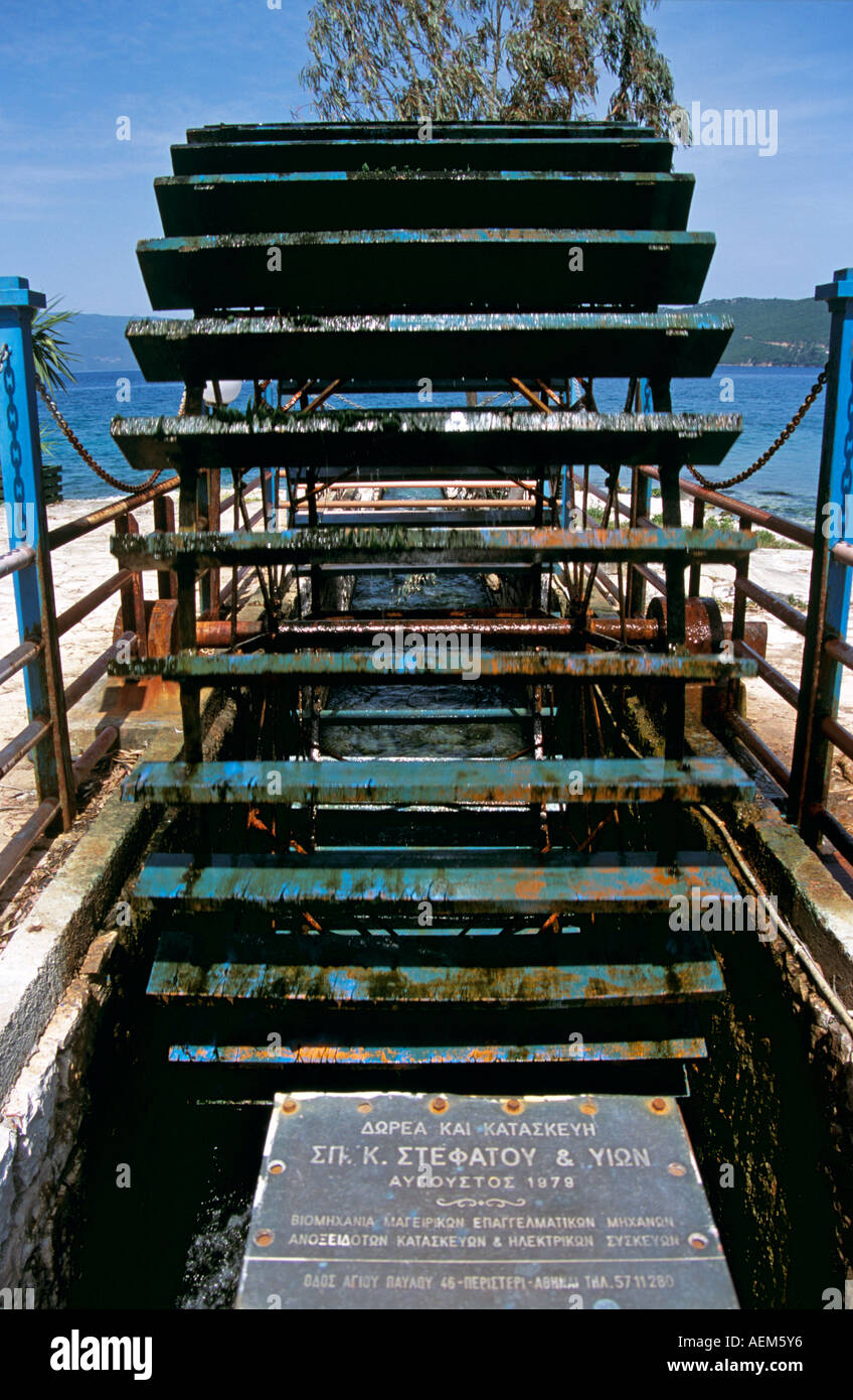 Water wheel, Karavomilos, near Sami, Kefalonia, Greece Stock Photo - Alamy