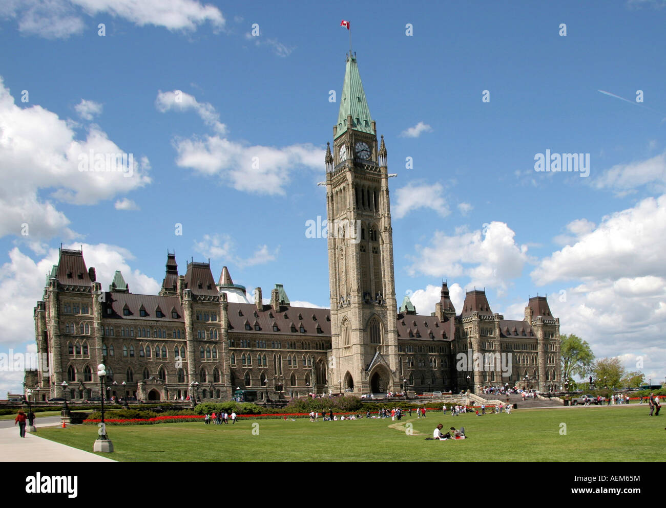 Parliament Hill and Peace Tower Canada Ontario Ottawa Capital of Canada ...