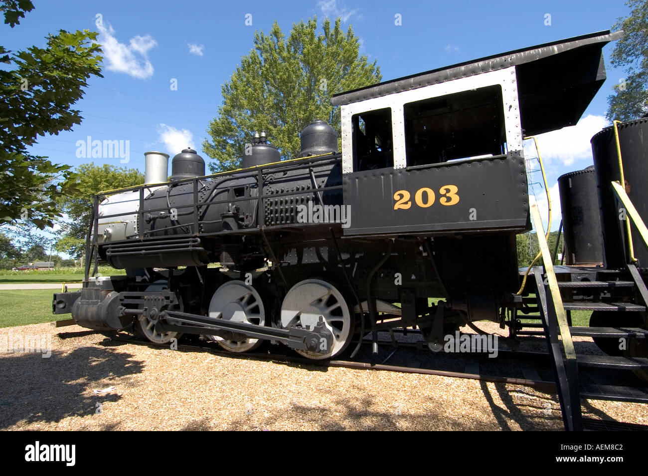 view of an old historic steam locomotive train Stock Photo - Alamy