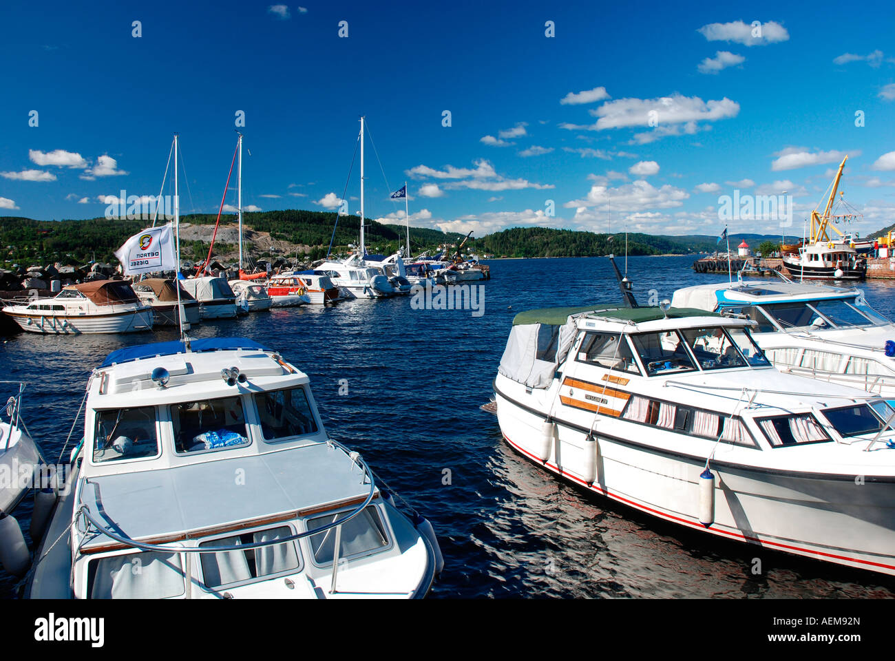 The Habour, Drobak, Oslofjord Norway Stock Photo - Alamy