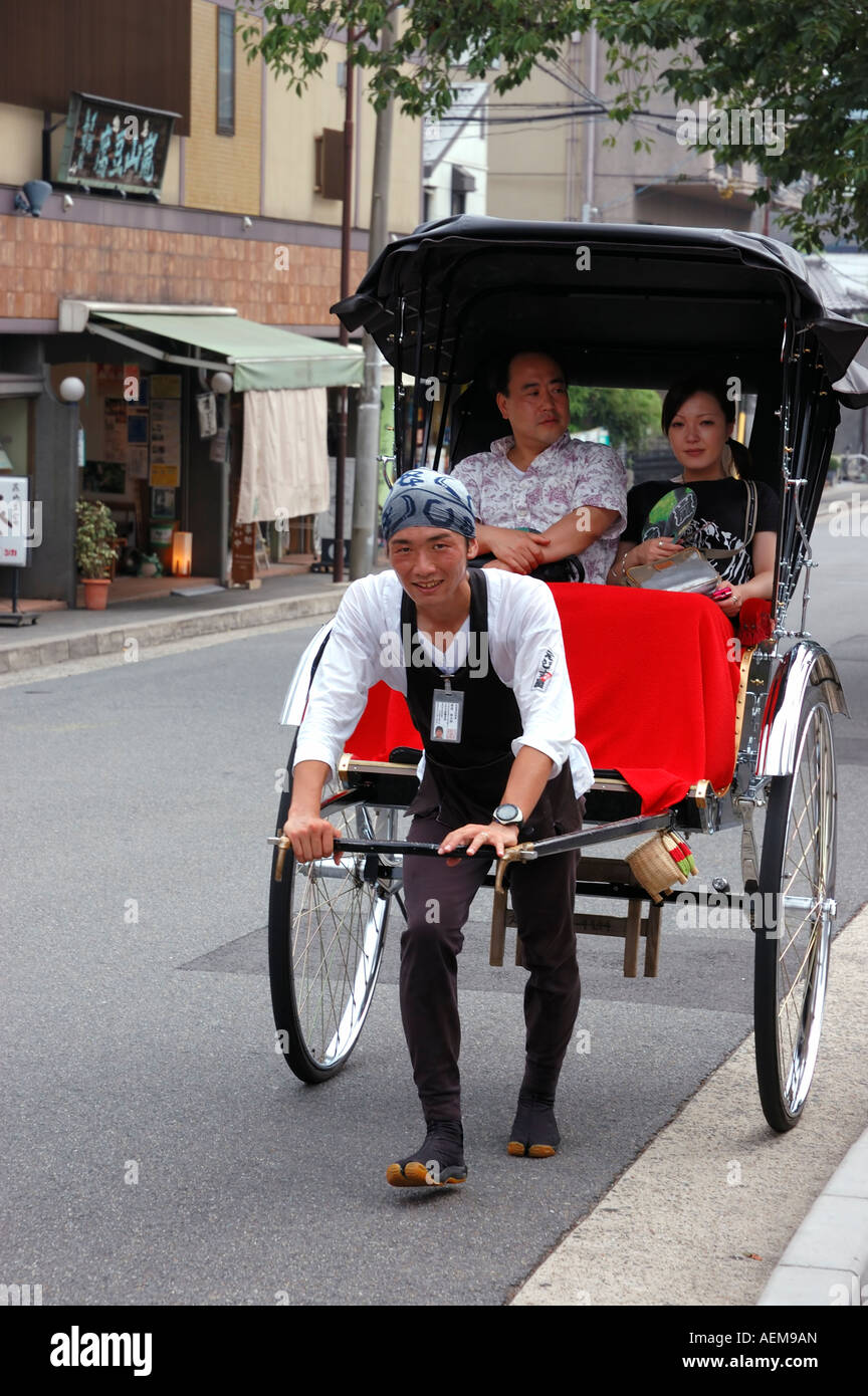jinrikisha Kyoto Japan Stock Photo - Alamy