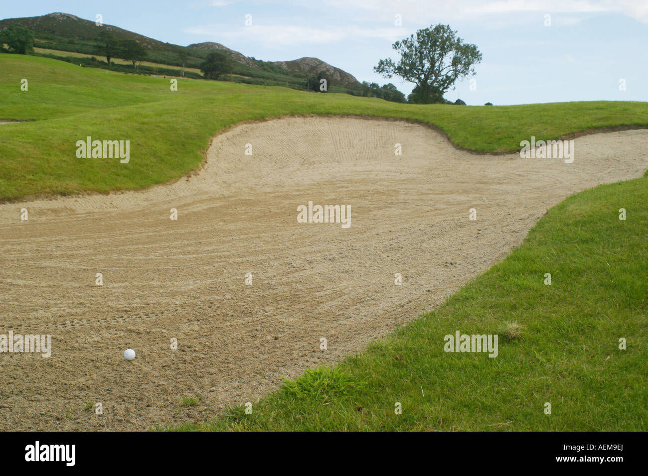 Golf course bunker Stock Photo - Alamy
