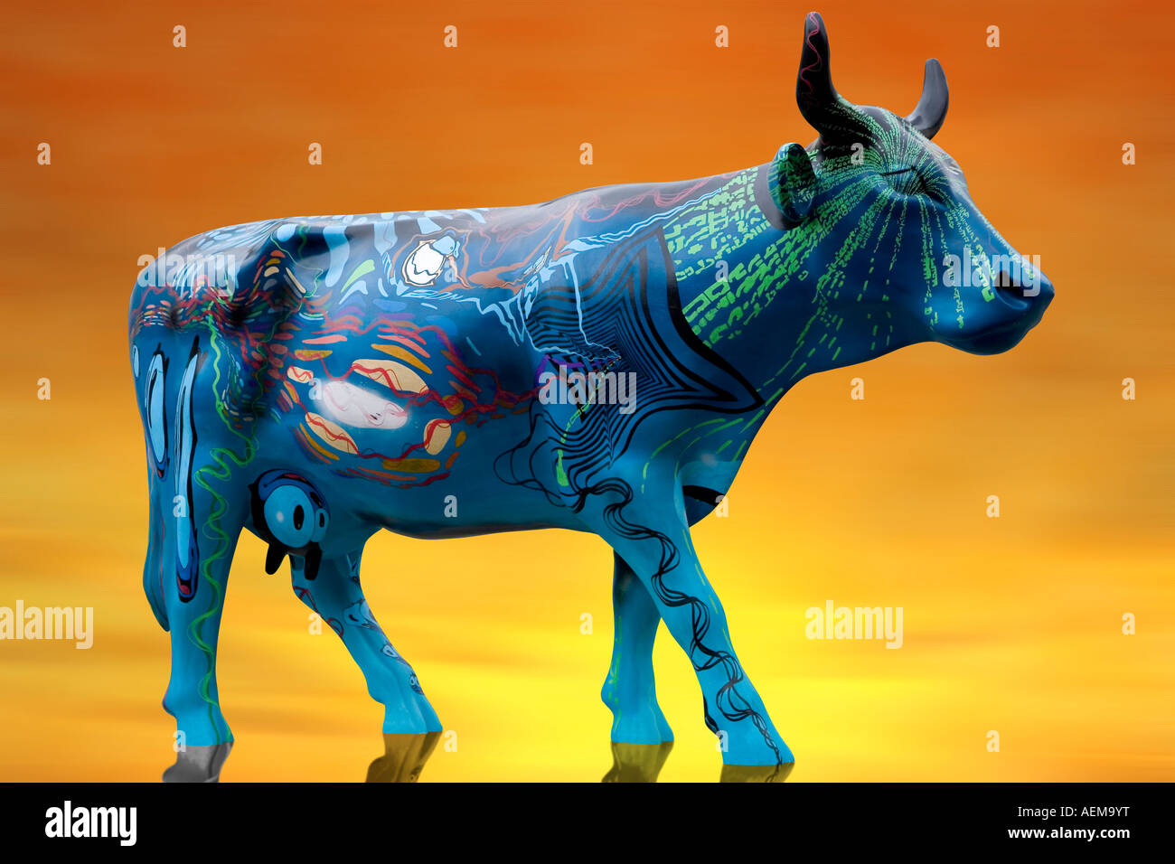 Cow parade art Stock Photo - Alamy