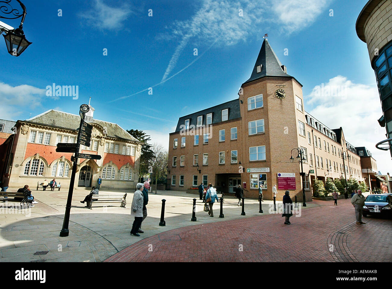 Former Library and Council Office Buildings Queens Square Wrexham North ...