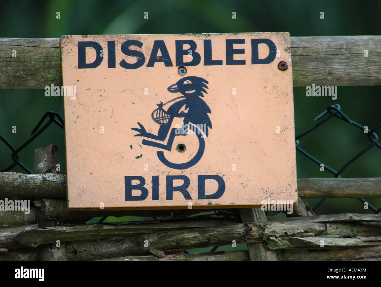 Disabled bird sign hi-res stock photography and images - Alamy