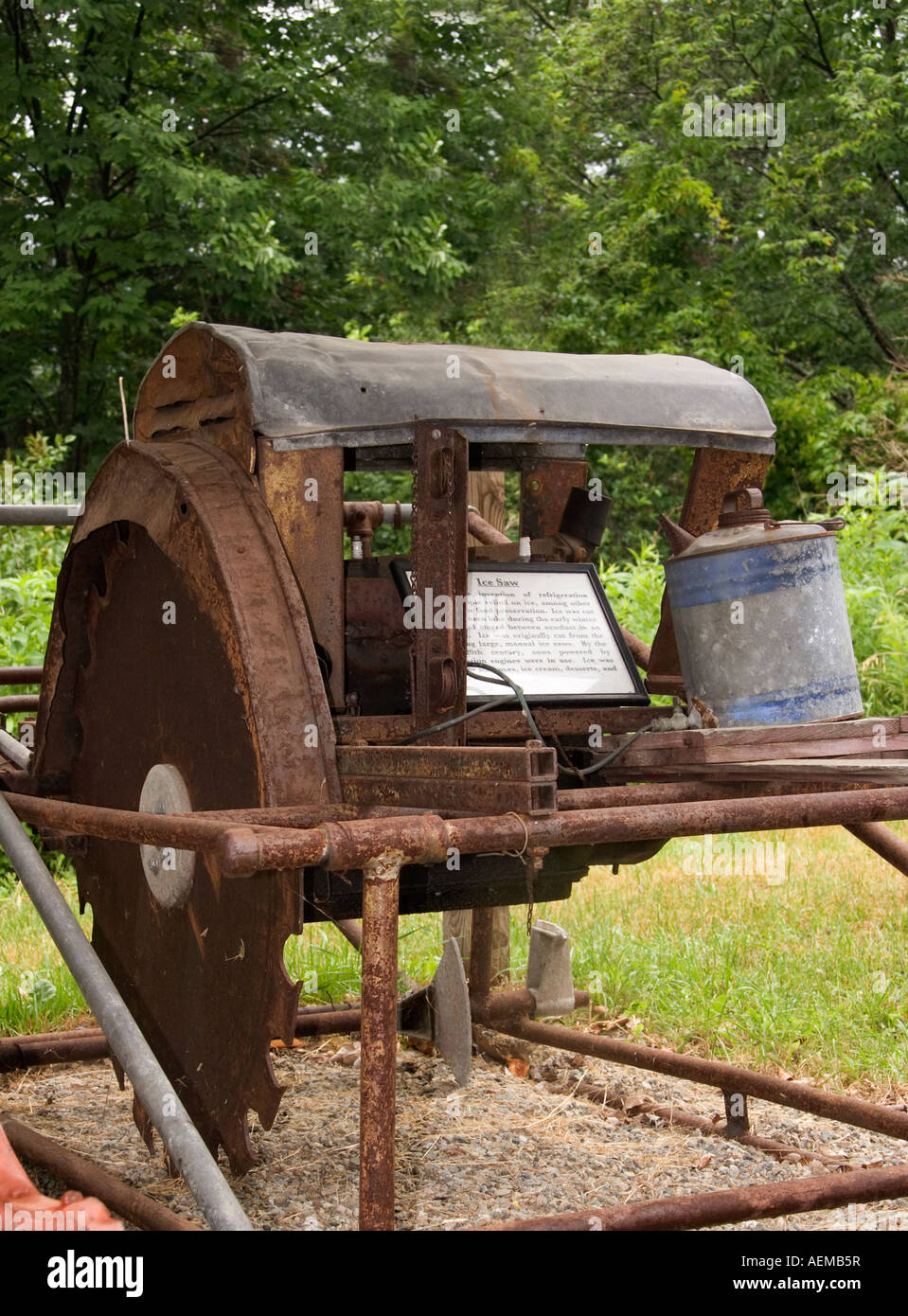 Historic Ice Saw Stock Photo - Alamy