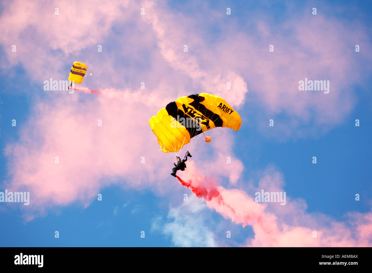 US Army Parachute Team the Golden Knights Stock Photo - Alamy