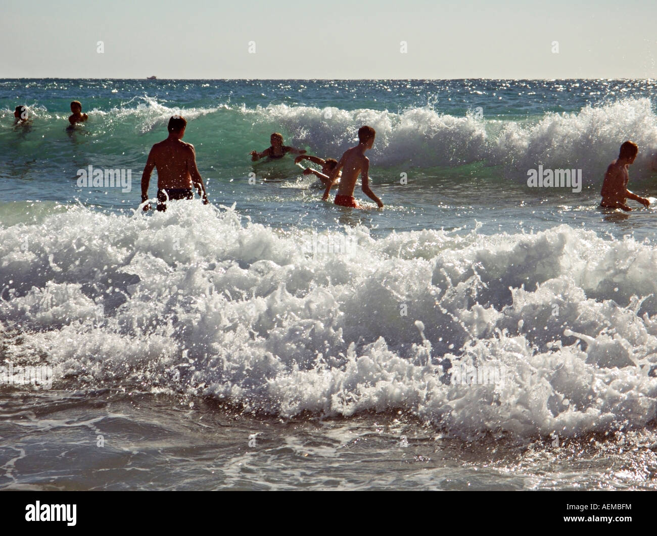 Bather s Sant Elm looking out into the bay Ponent Region Mallorca ...