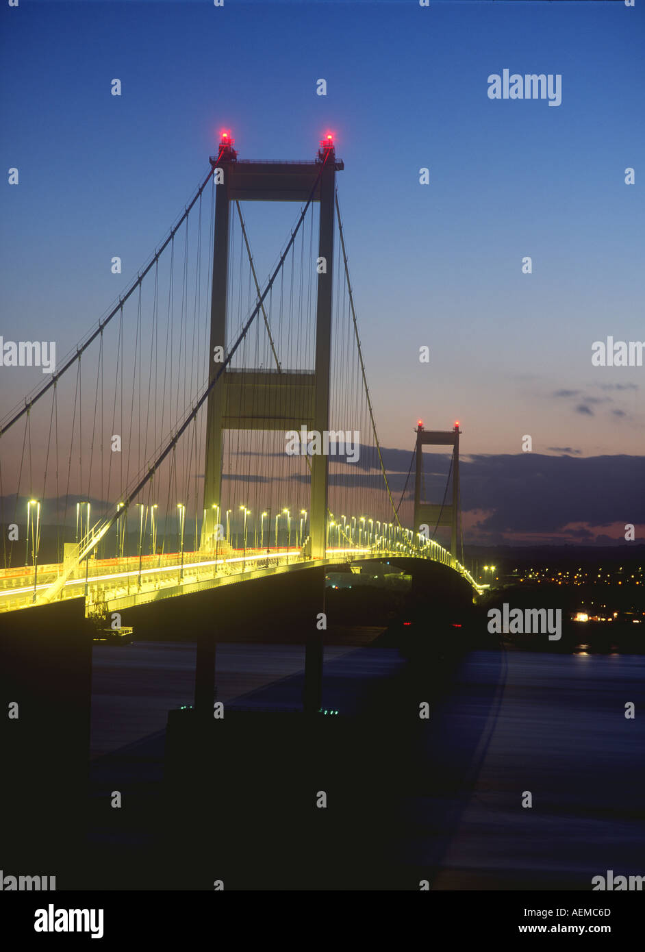First Severn Bridge Severn Estuary South East Wales Stock Photo - Alamy