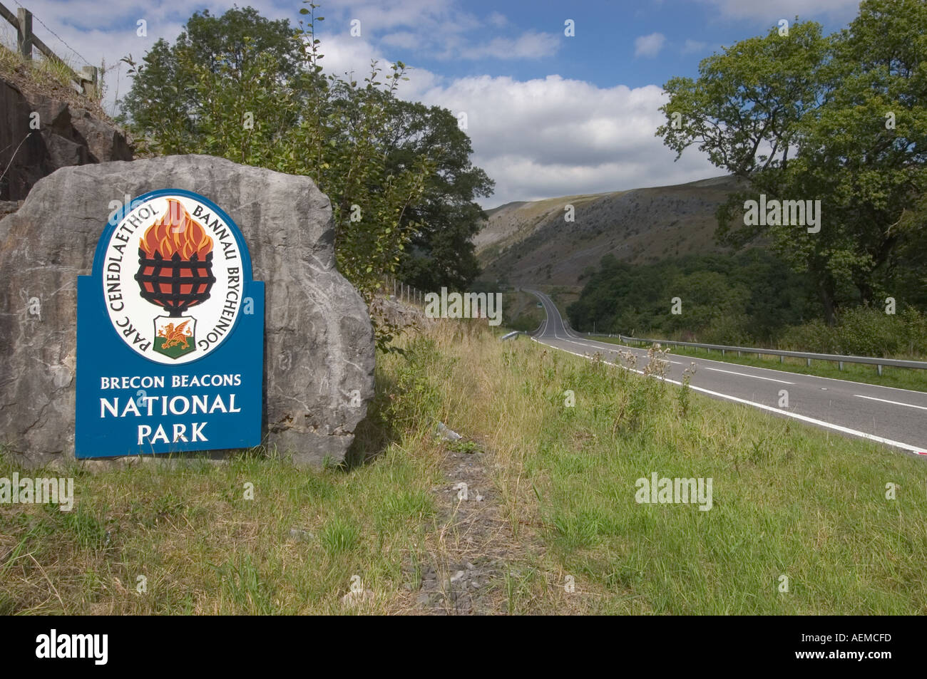 Brecon Beacons Road Sign High Resolution Stock Photography and Images ...
