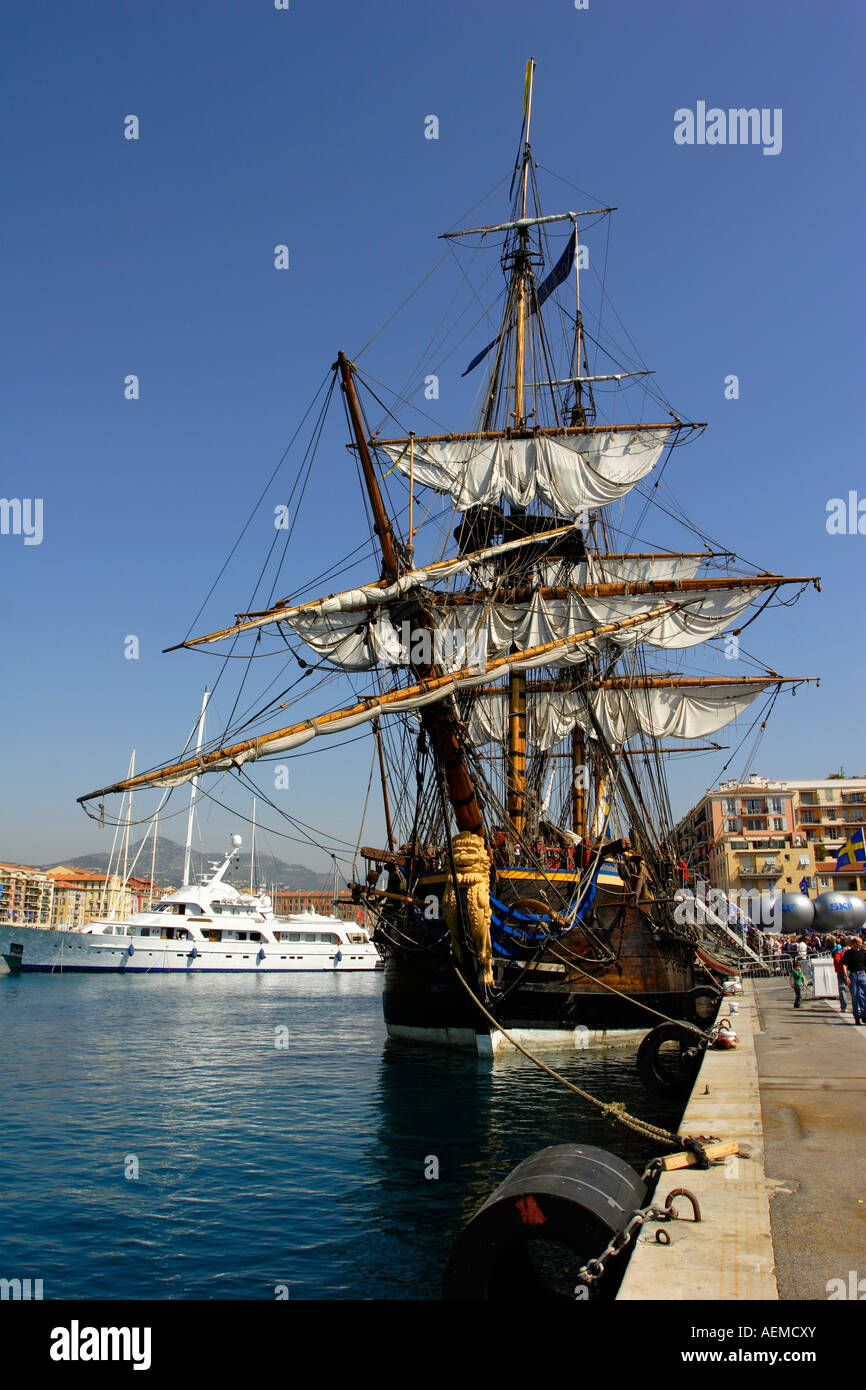 Gotheborg in Nice harbour april 2007 France Stock Photo - Alamy