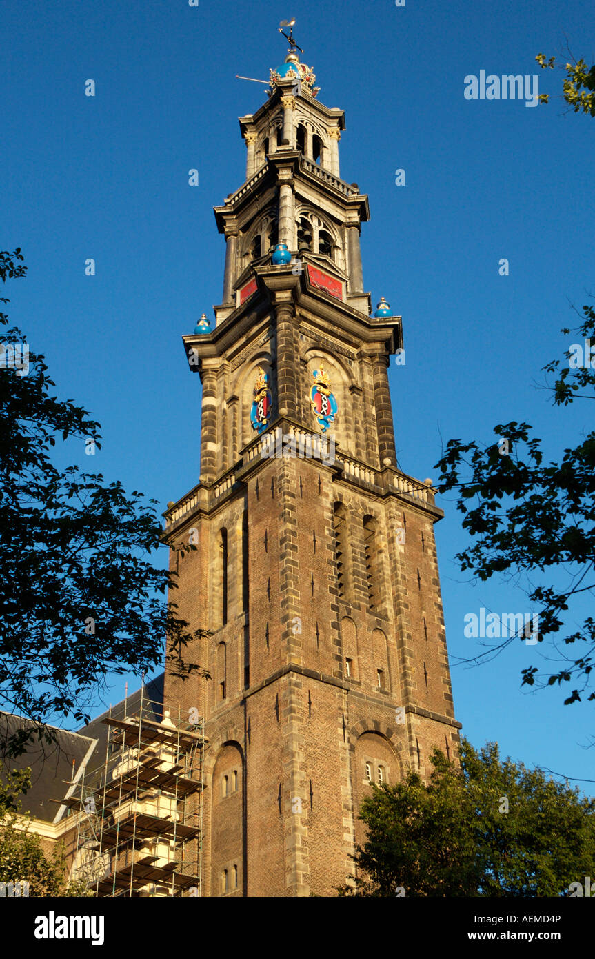 Westerkerk tower in Amsterdam The Netherlands Saturday July 14 2007 ...