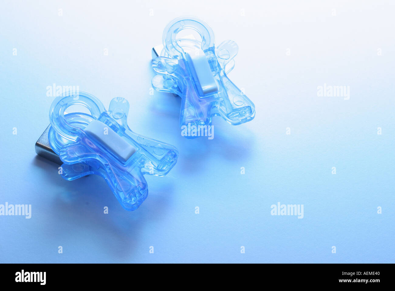 Plastic Paper Clips Stock Photo - Alamy