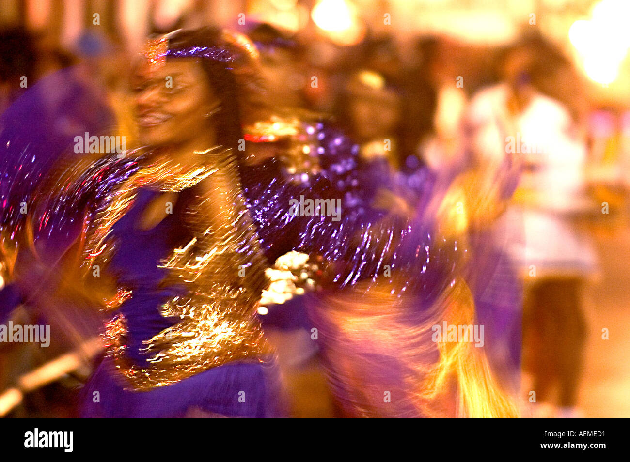 Baton Twerlers Marching In Mardi Gras Parade Stock Photo - Alamy