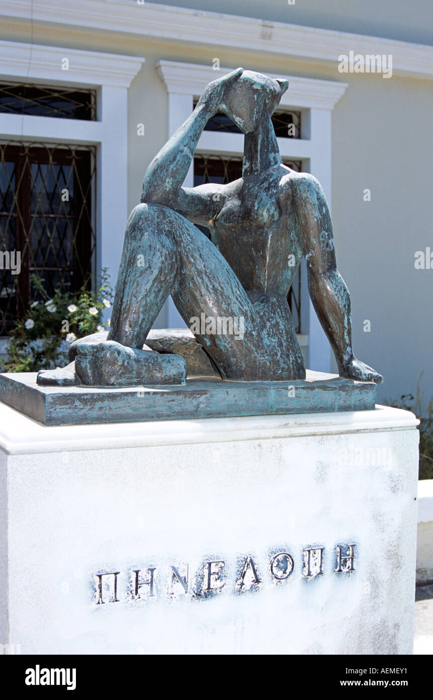 Statue penelope wife odysseus vathi hi-res stock photography and images ...